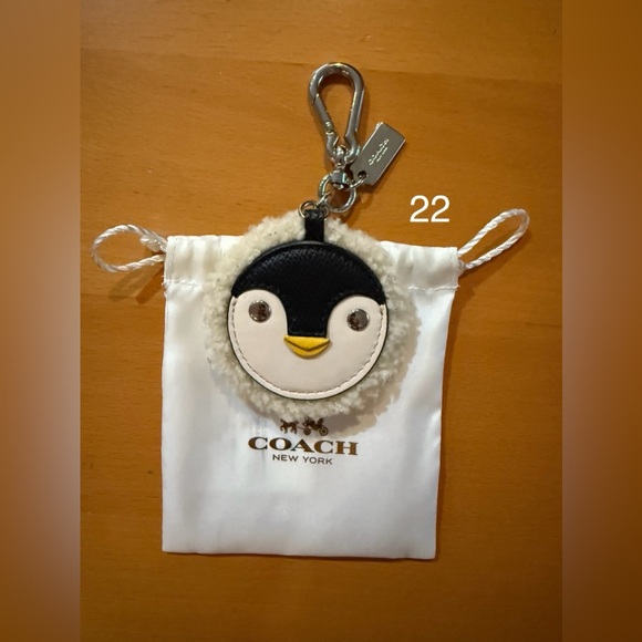 Coach | Other | Coach Penguin Leather Bag Charm 22 | Poshmark